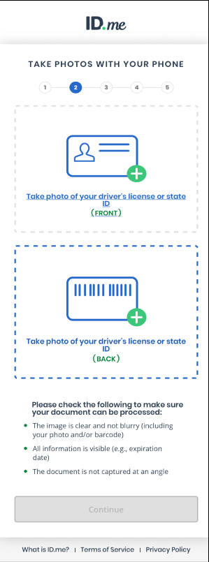 I can't upload photos of my documents – ID.me Help Center I can't upload photos of my documents – ID.me Help Center