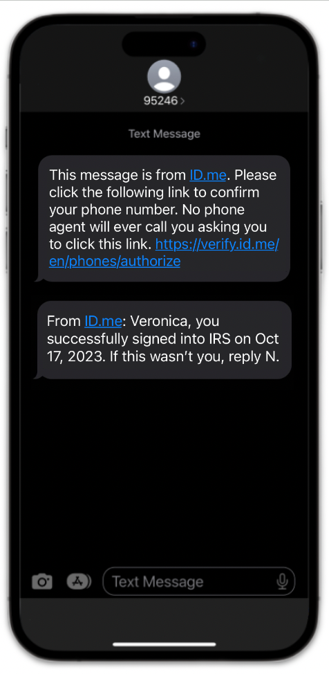 Why Did I Get A Text Message About Authorized Use Of My Identity ID 